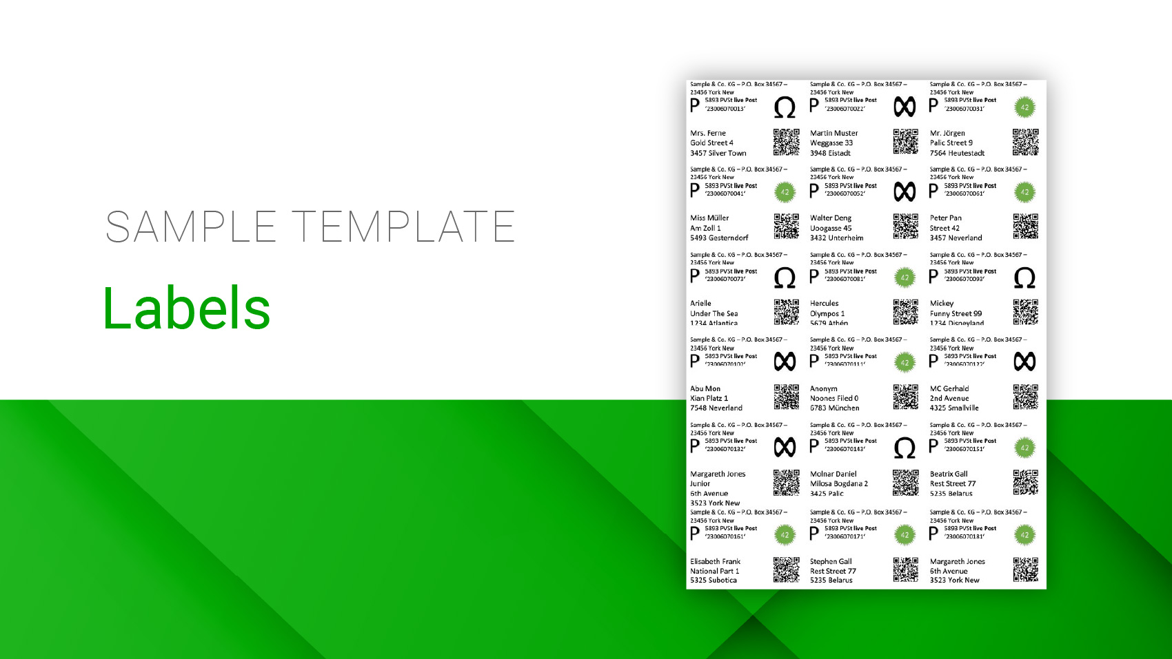 Excel Label Templates